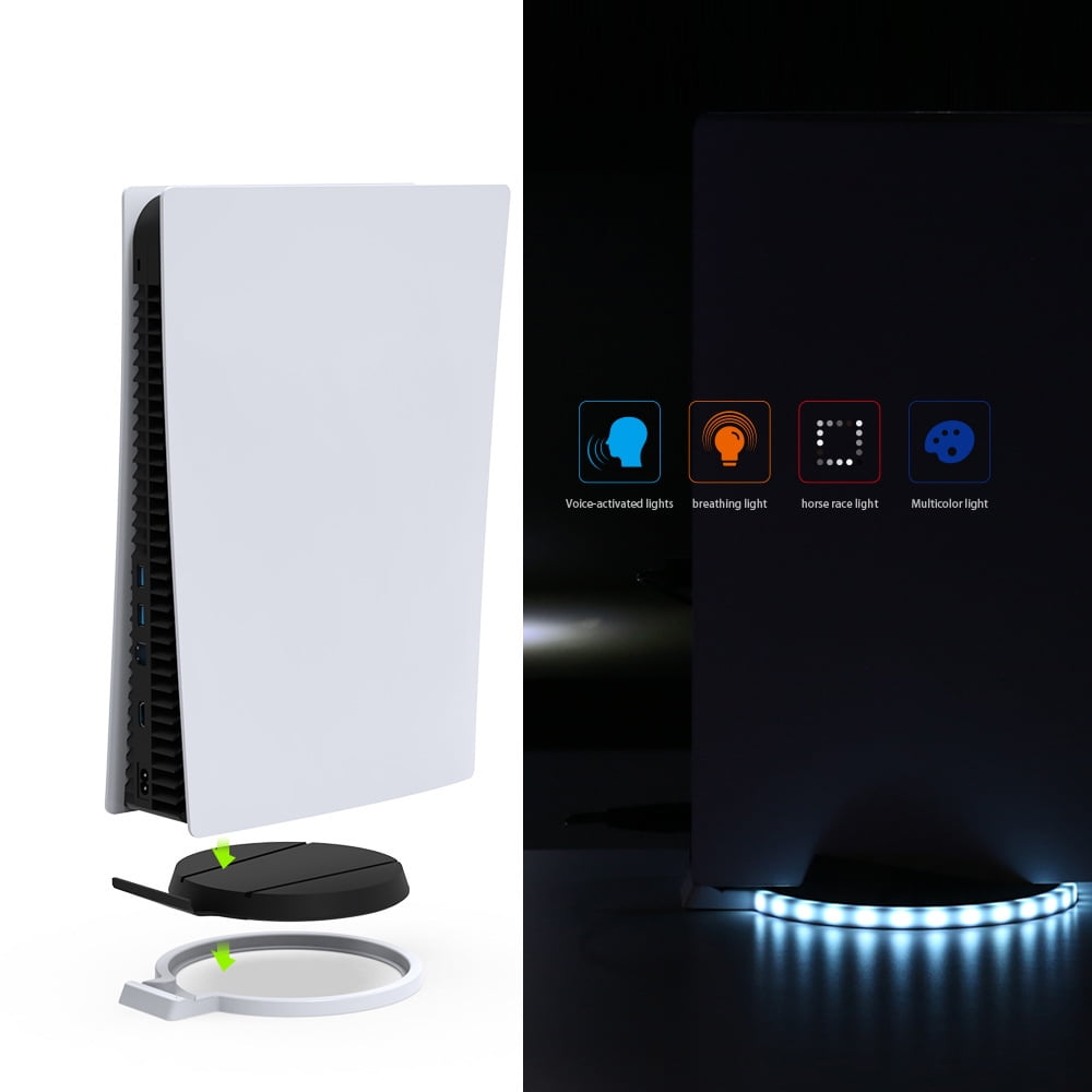 LED Light for PS5 Base - PS5 Accessories RGB Vertical Stand Light with ...