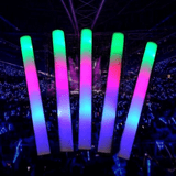 Partyglowz LED 18 inch Multicolor Glow Foam Stick Batons, Flashing ...