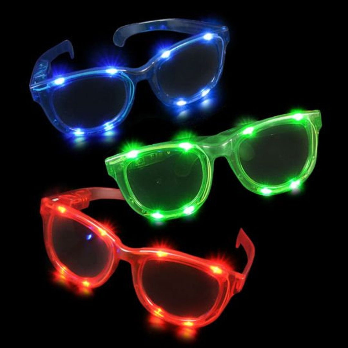 LED Light up Sunglasses - Oversized extra large Assorted Color ...