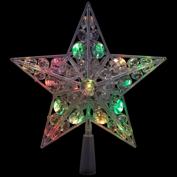 Northlight LED Lighted Battery Operated Color Changing Jeweled Star ...