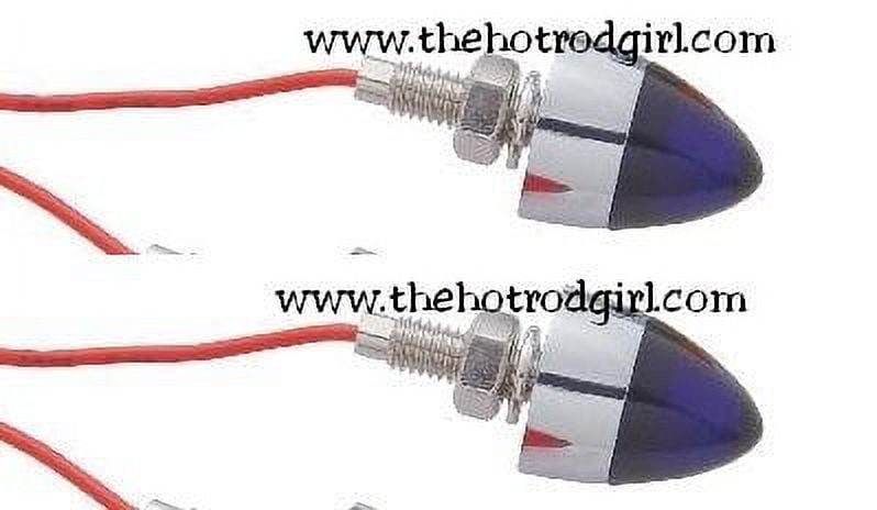 LED Lighted Bullet Style License Plate Tag Bolts Blue - Walmart.com