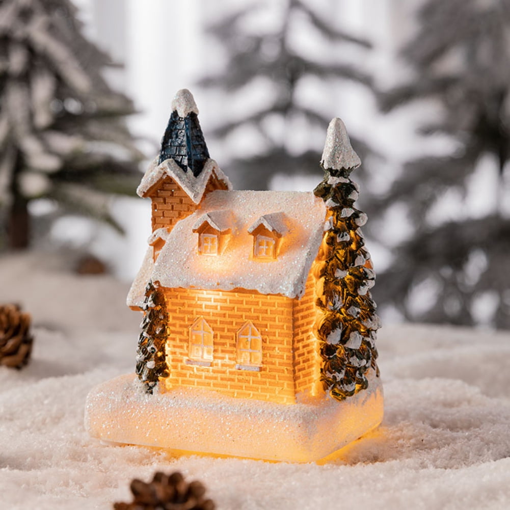 LED Lighted Christmas Village Houses - Walmart Business Supplies