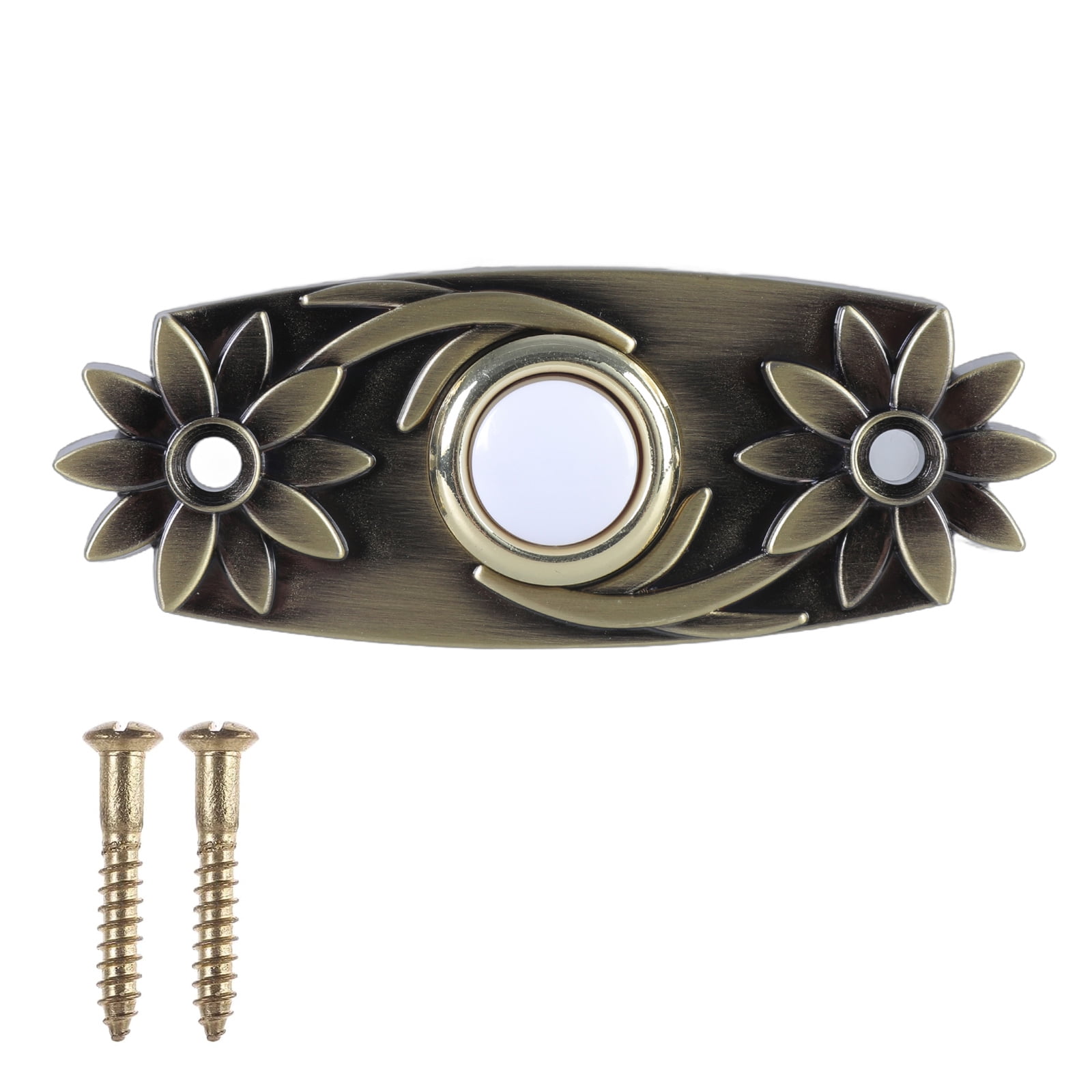 LED Lighted Door Bells Button Brass Hard Wiring Press Button Doorbell ...