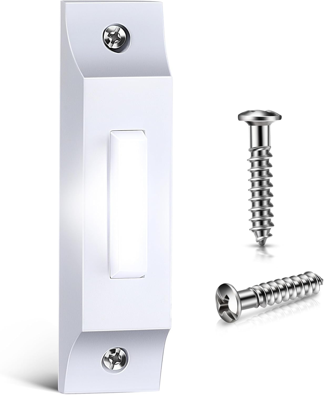 LED Lighted Doorbell Button, Solid and Sleek Metal Wall Mounted Door ...