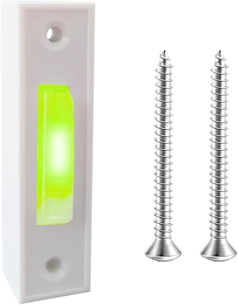 LED Lighted Doorbell Button Wired, Door Bell Ringer Push Buttons ...