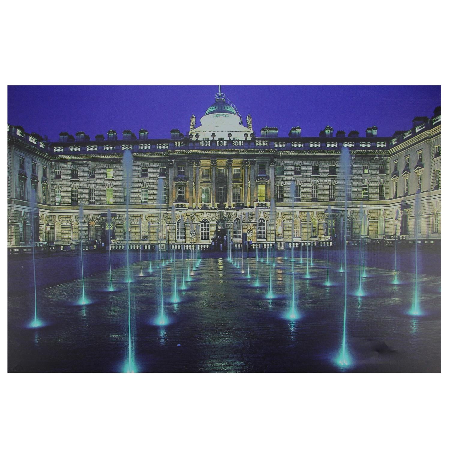 LED Lighted Famous Somerset House London Canvas Wall Art 15.75" x 23.5 ...