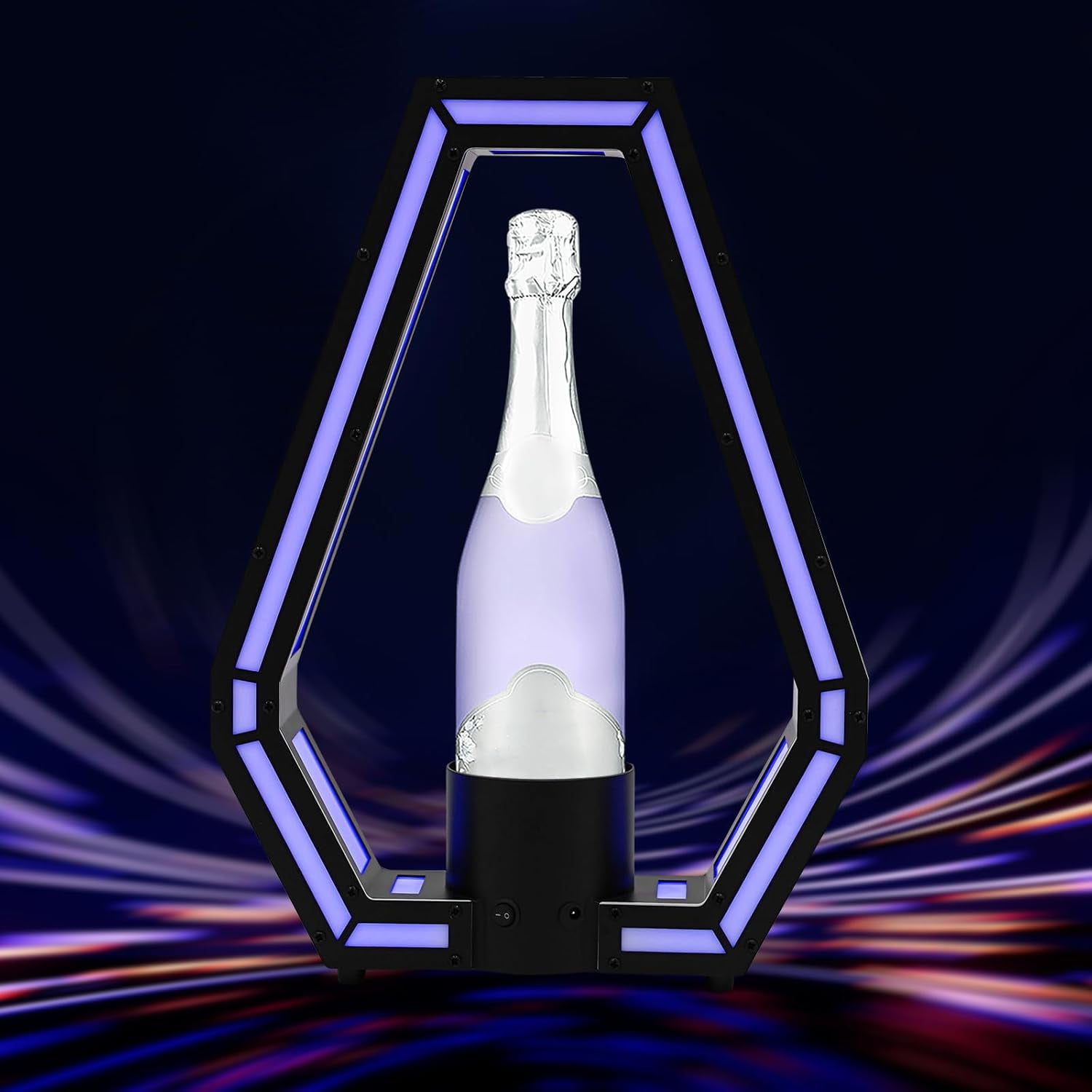 LED Lighted Liquor Bottle Display Shelf Freestanding Bar Bottle Display ...