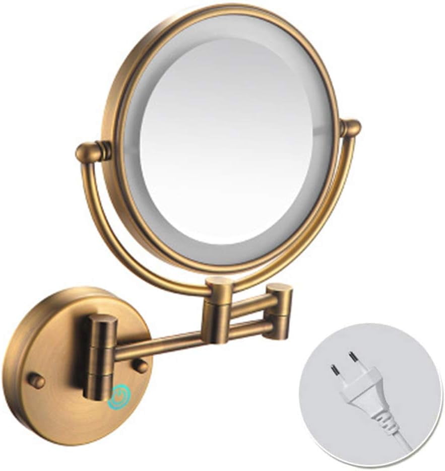 LED Lighted Makeup Mirror, Dimmable Daylight, 360deg;Swivel and ...