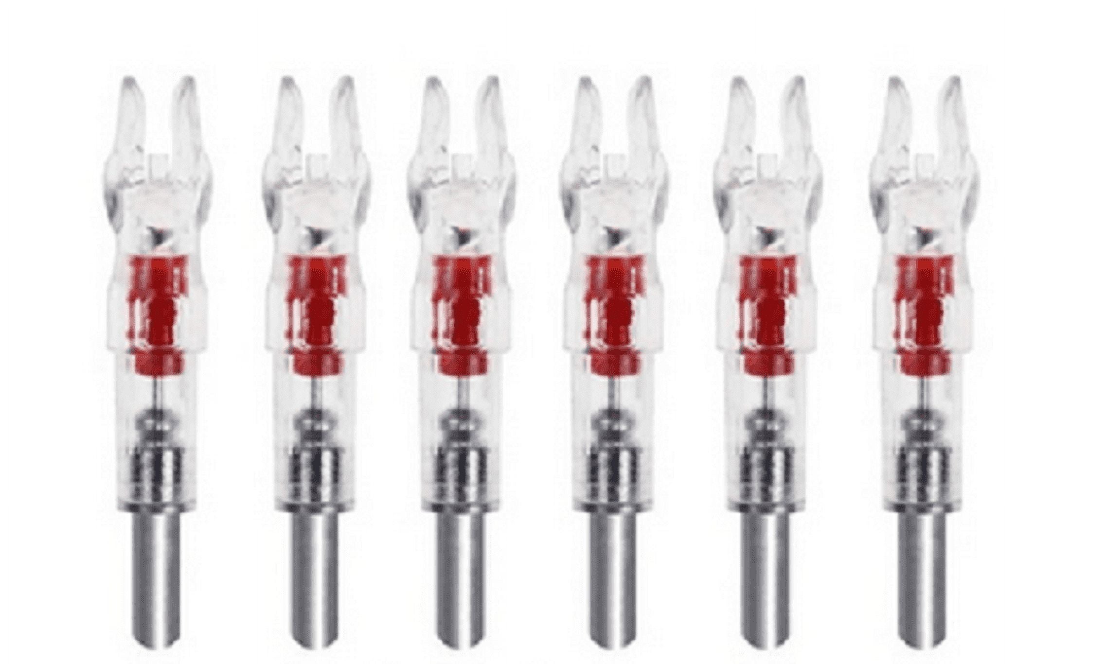 LED Lighted Nocks(Pack of 6) for Arrows with .244/6.2mm Inside Diameter ...