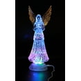 LED Lighted Sparkling Multi-Color Changing Figurines 12'' Prayer Angel ...