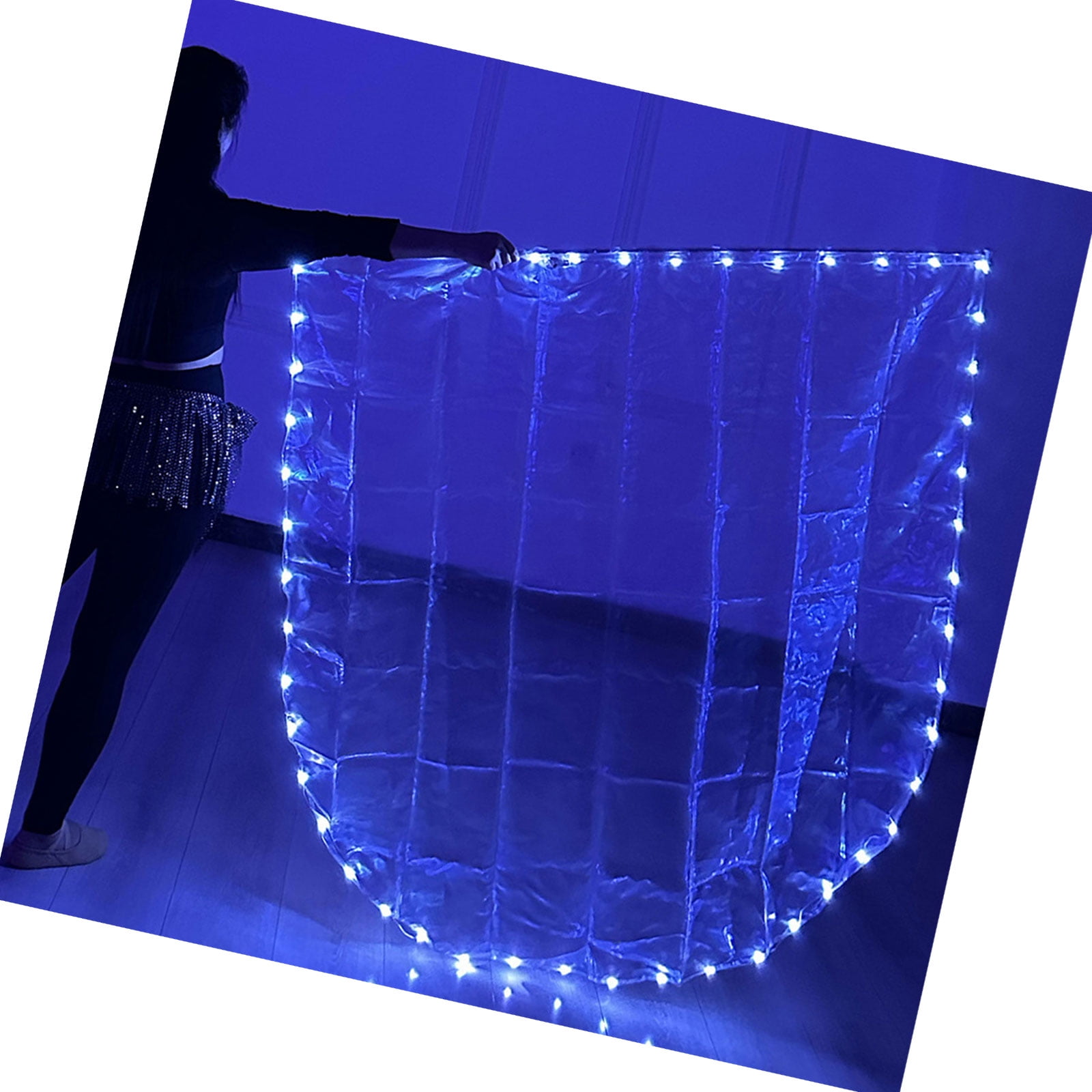 LED Lighted Worship Flag with Extendable Poles Semicircular Design ...