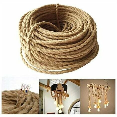 LED Lighting 5m Electrical Wire Rope, 2 Cores Vintage Rope Lighting ...