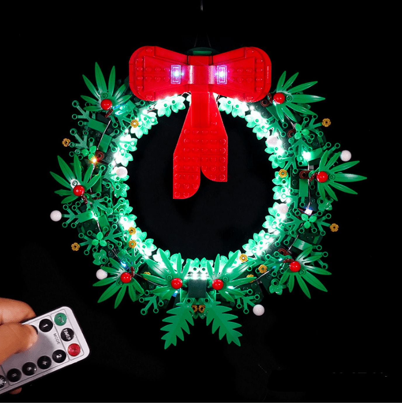 LED Lighting Kit for Christmas Wreath 2-in-1 Building Blocks Model ...
