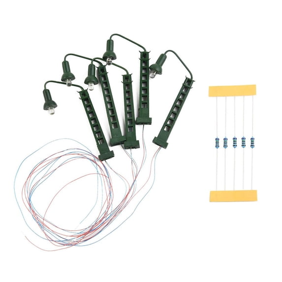 LED Lighting for Model Railways 5 Pack Lattice Mast Lights for Z Scale ...