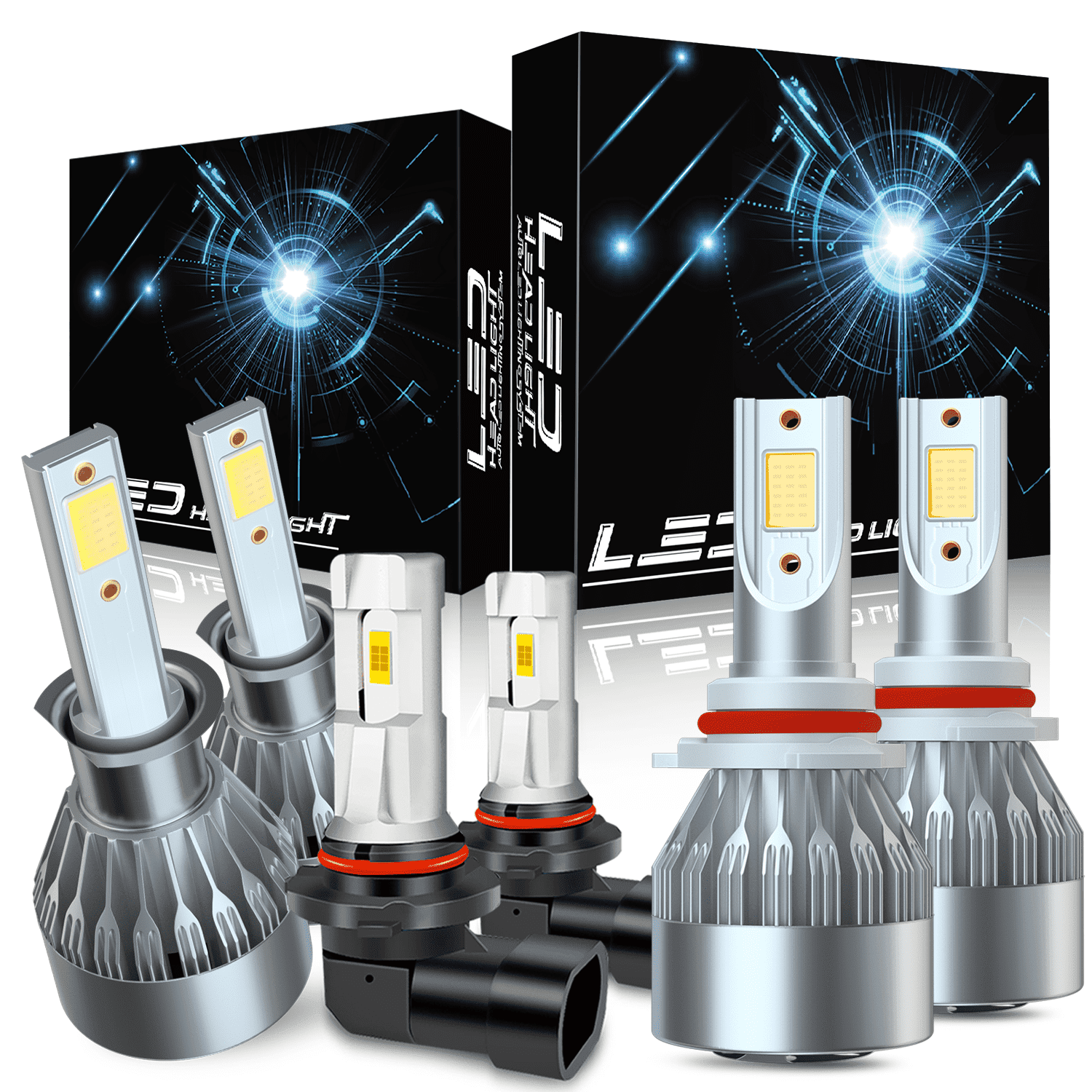 LED Lights Bulb Kit for Subaru Forester 2006-2008 Headlight Hi-Lo Beam ...