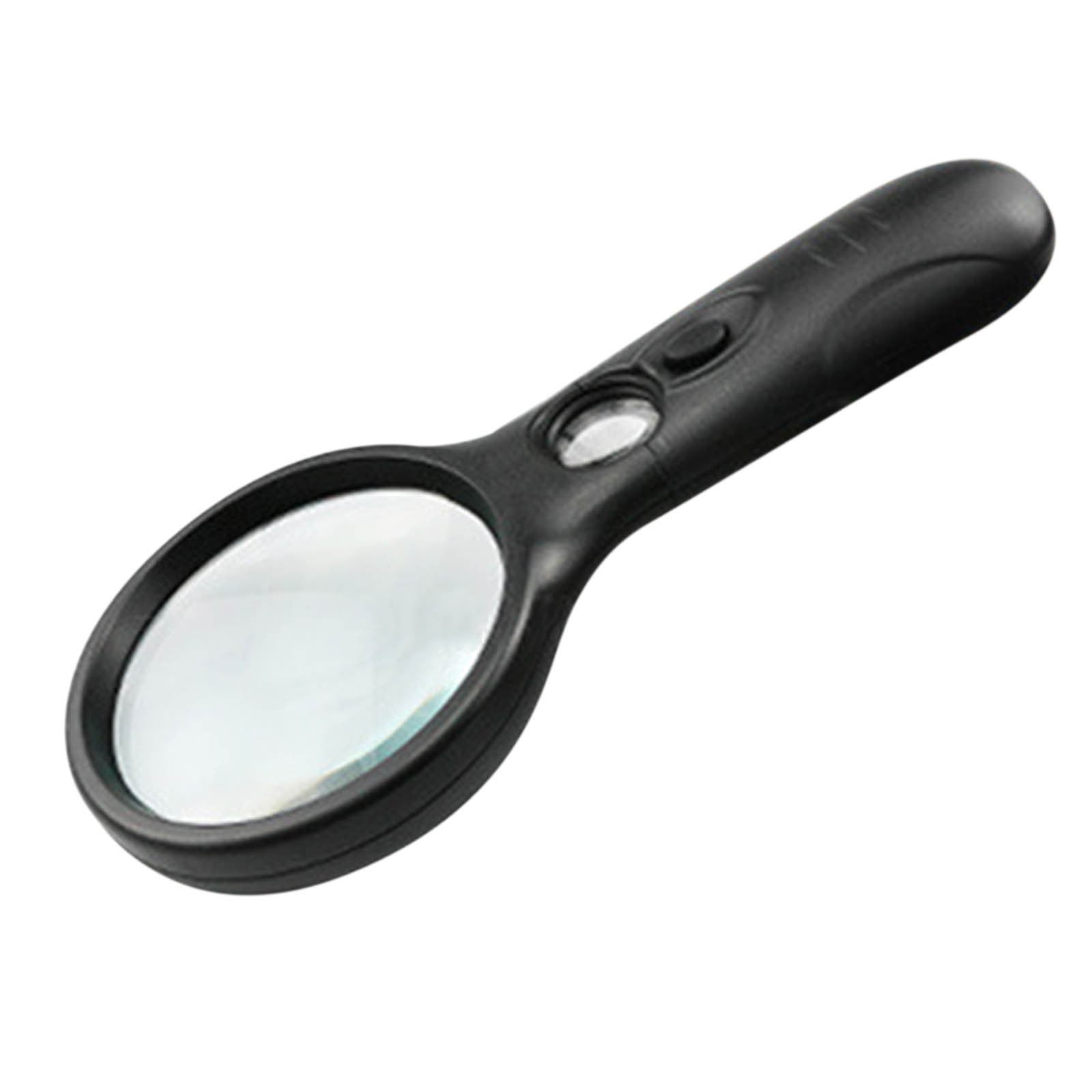 LED Lights Handheld Glass Magnifier Observation Viewer Box with Scale ...