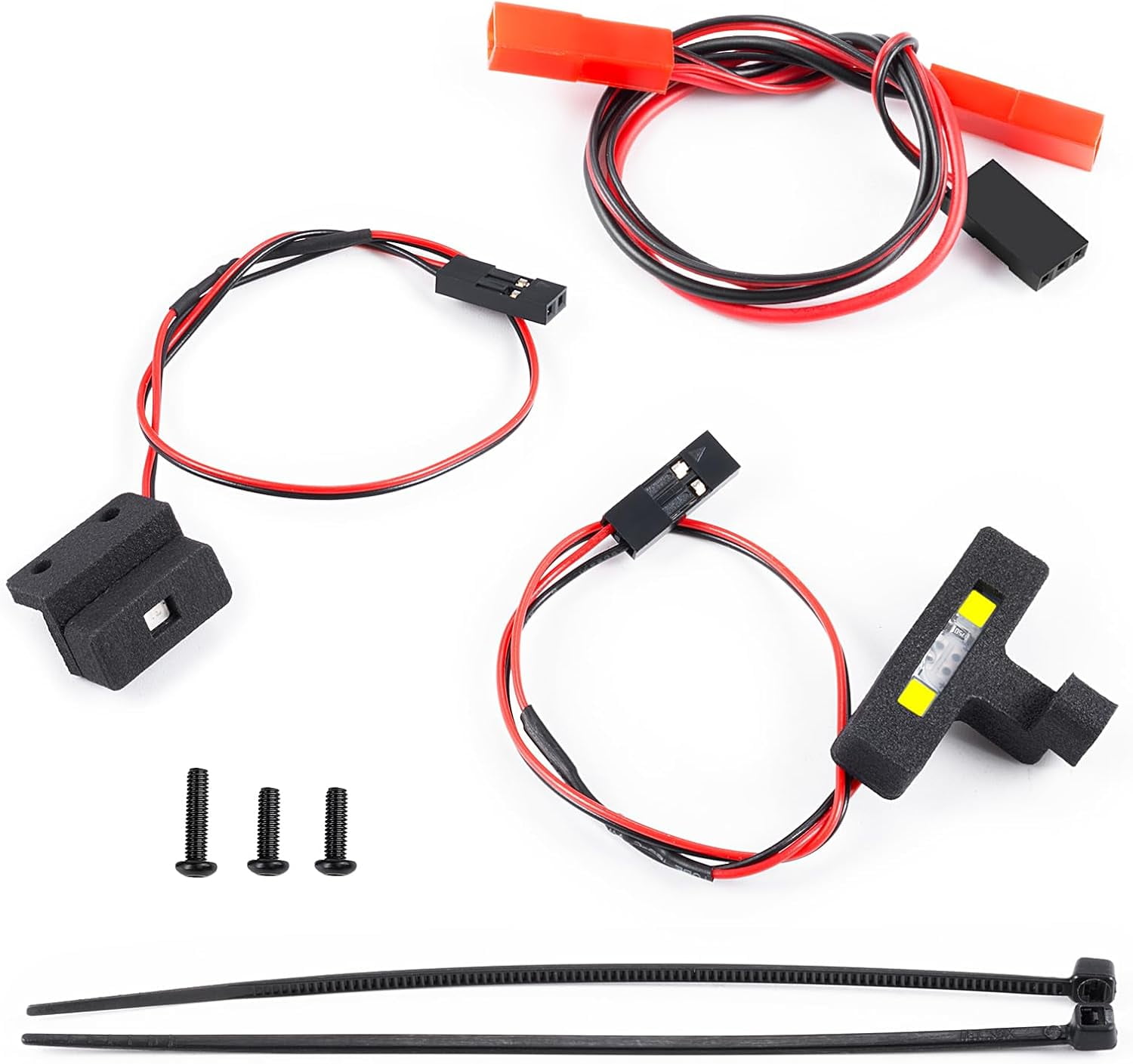 LED Lights Kit Headlight Taillights kit Front Rear Lights White Red ...