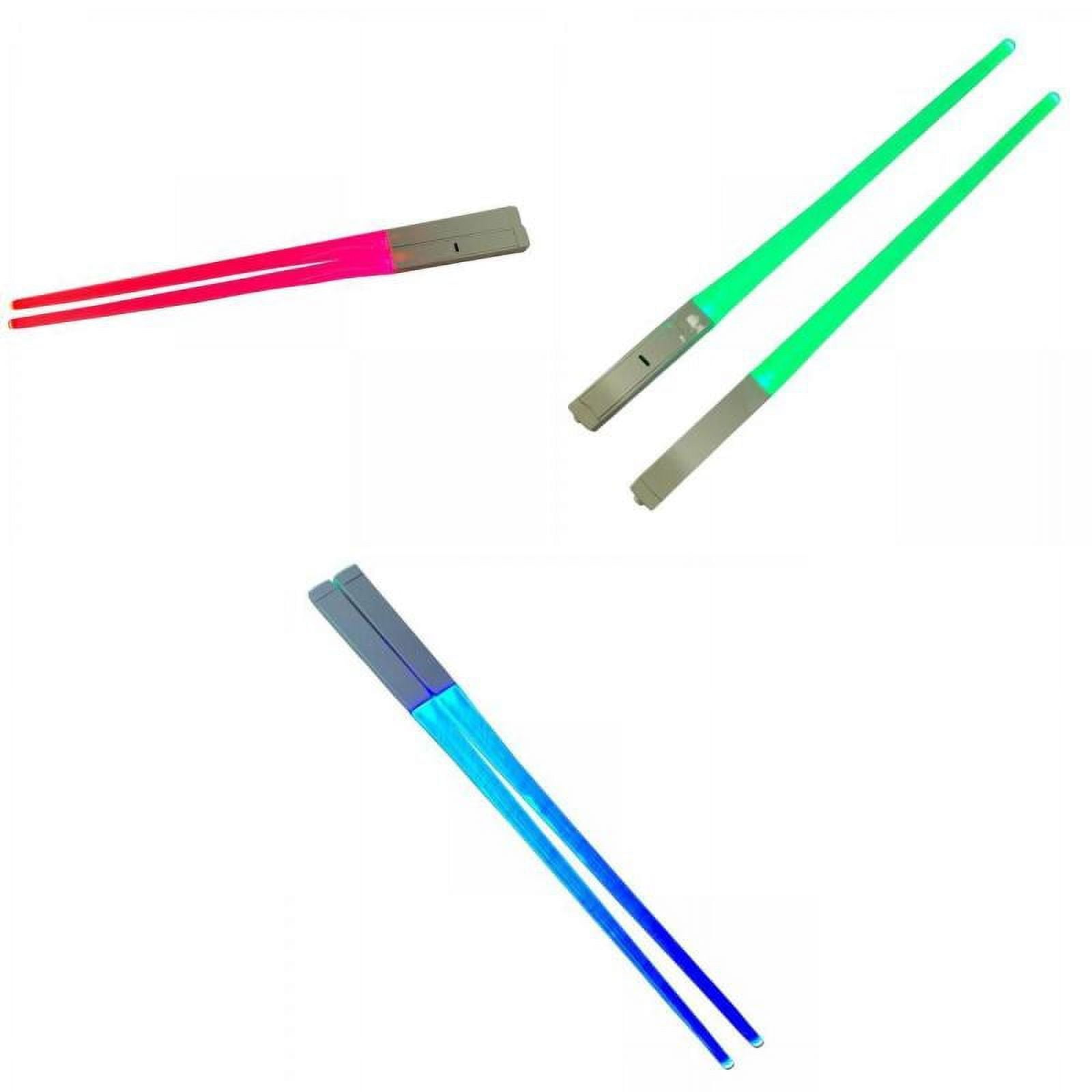 LED Lightsaber Chopstick Reusable Light Up Chopstick 3Pair - Walmart.com