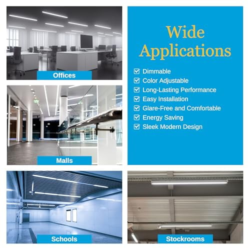 LED Linear Light - 4ft Color Adjustable LED Light Fixture - 40 Watt ...