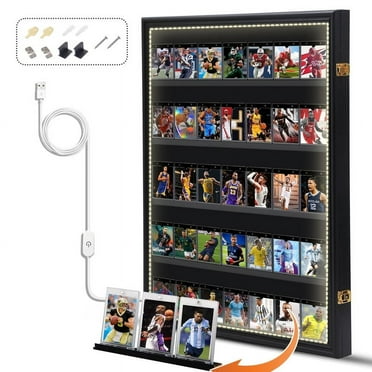 KFFKFF 35-Slot Collectible Card Showcase, 24.3x30.5x2.1 inches, Trading ...