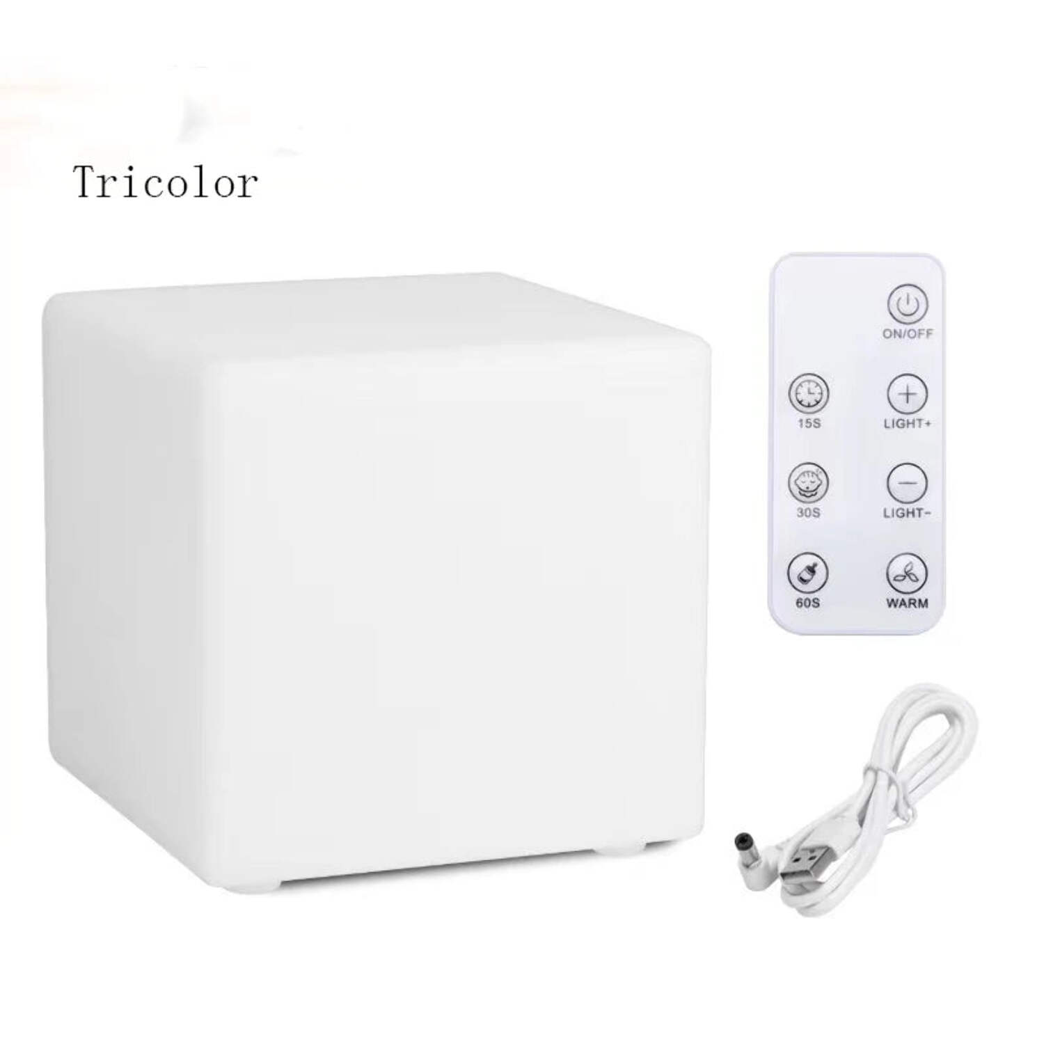 LED Luminescent Cube Floor Lamp, Ins Style Creative Bedside Table Lamp ...