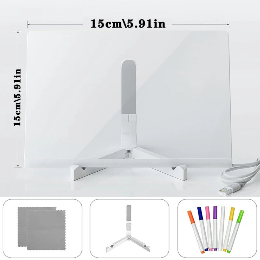 LED Luminous Blackboard Drawing Toys Magic Light Blackboard Graffiti ...