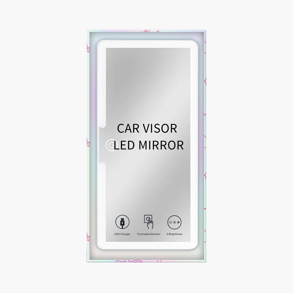 Rechargeable LED Car Visor Vanity Mirror, 1 Count - Walmart.com