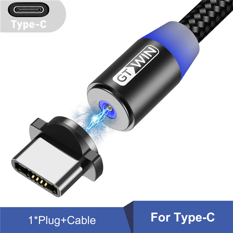 LED Magnetic Cable Fast Charging USB Type C Cable Magnet Charger USB C ...