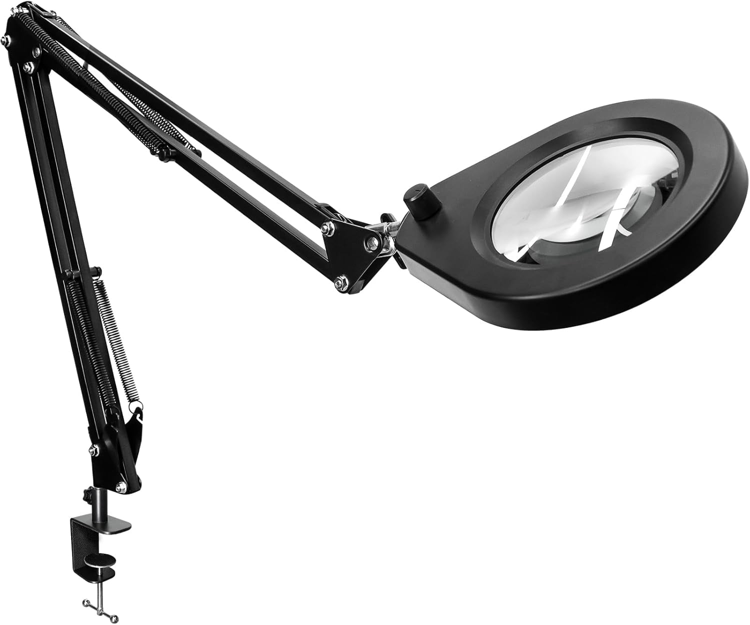 LED Magnifier Lamp with Swing Arm Handsfree, 5X Magnifying Glass Lamp ...