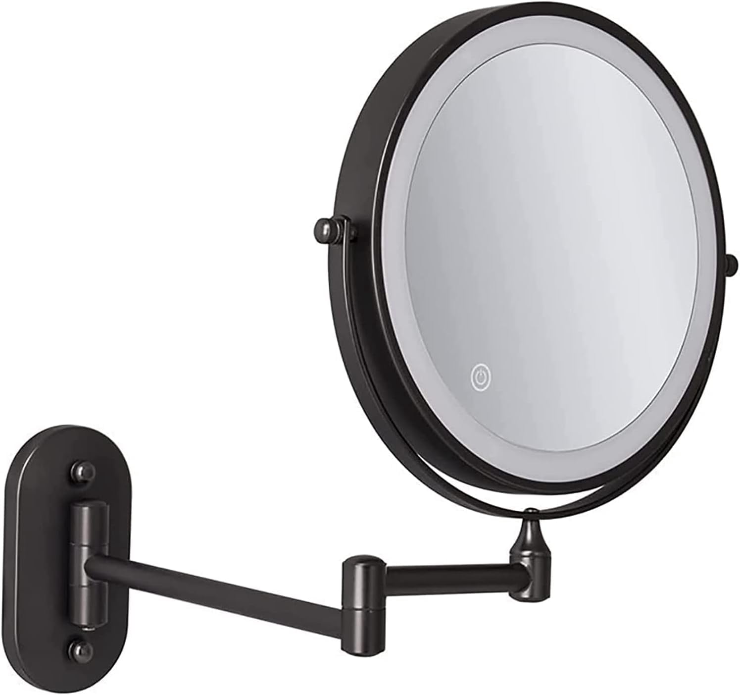 LED Makeup Mirror with Screen Touch Dimming Switch, 8 Inch Double Sided ...