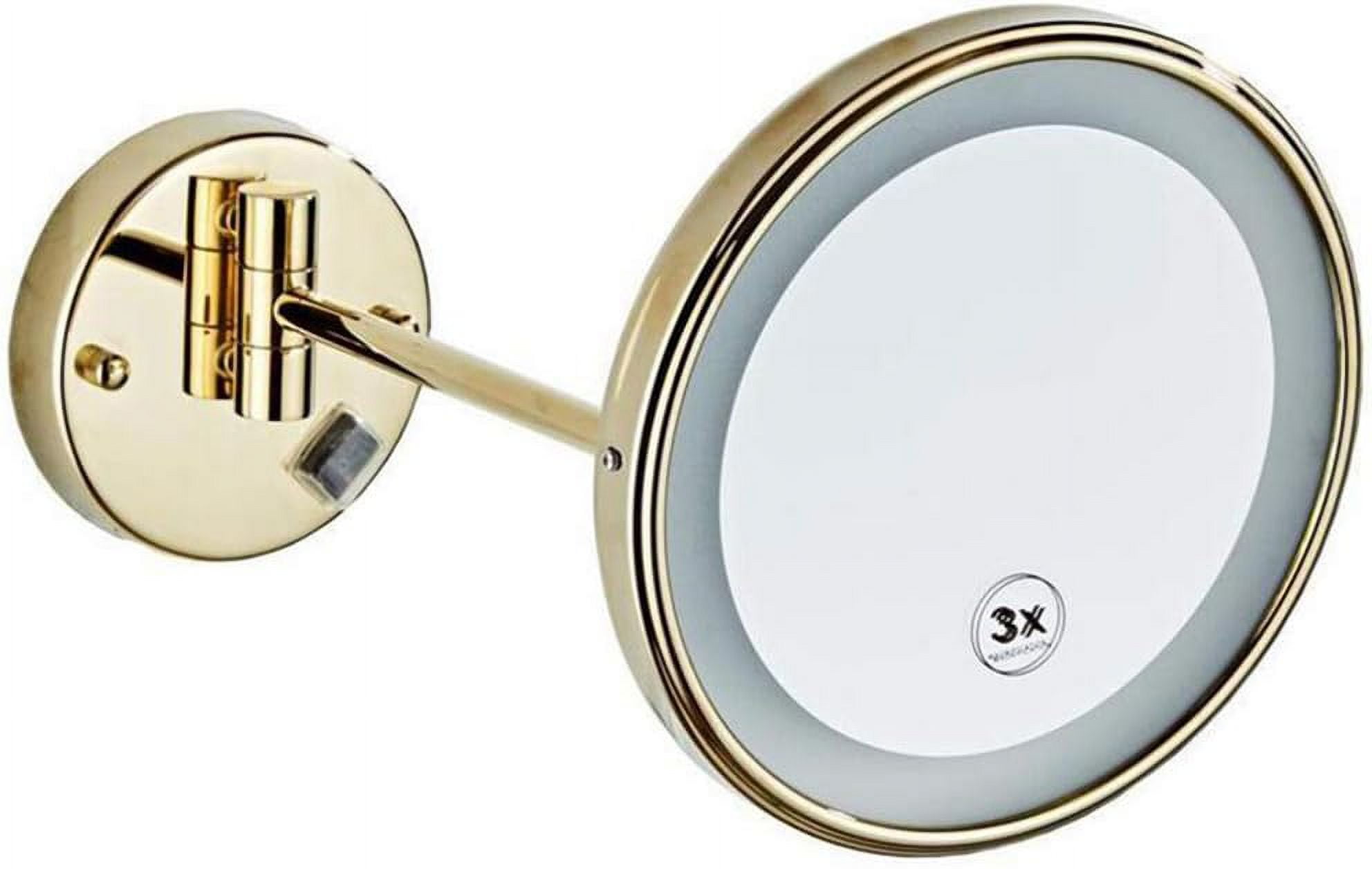 LED Makeup Vanity Mirror,3X Magnification Beauty Mirror Wall Mounted ...