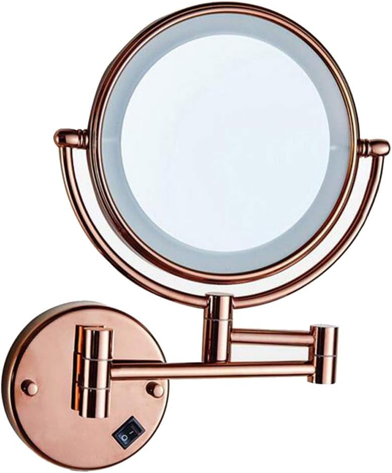 LED Makeup Vanity Mirror,Two-Sided Wall Mounted Beauty Mirror 3X ...