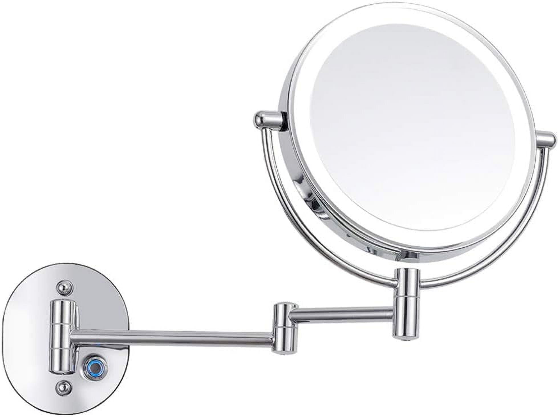 LED Makeup Vanity Mirror,Two-Sided Wall Mounted Beauty Mirror Multiple ...