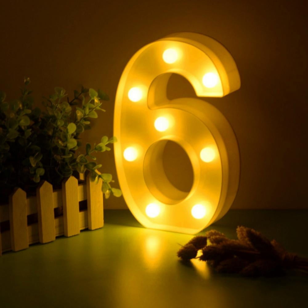 LED Marquee Letter Lights, 26 Alphabet 10 Number Light Up Letters Sign ...