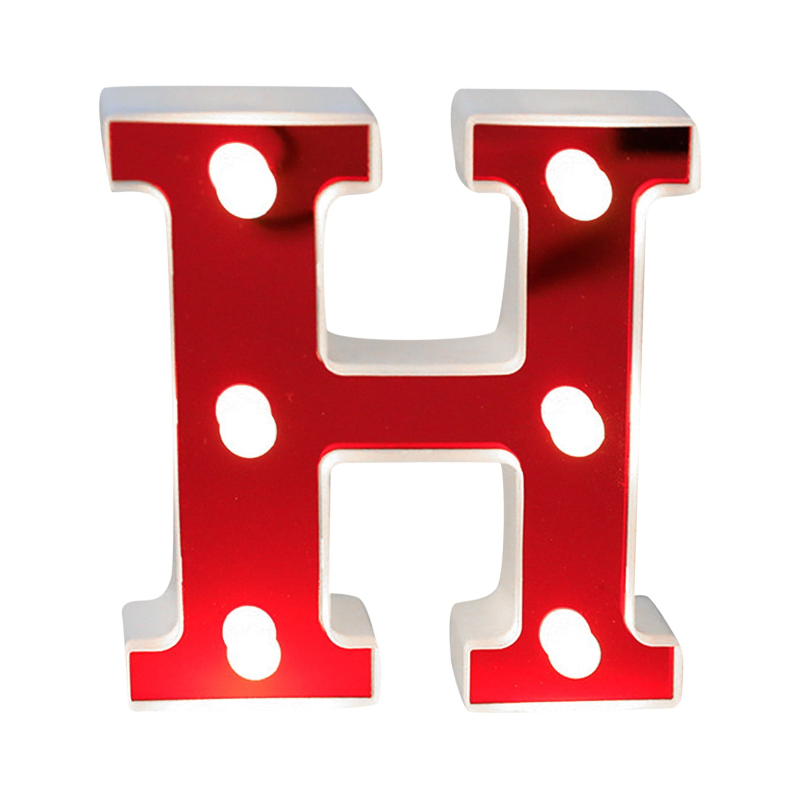 LED Marquee Letter Lights, Light Up Red Letters Glitter Alphabet Letter ...