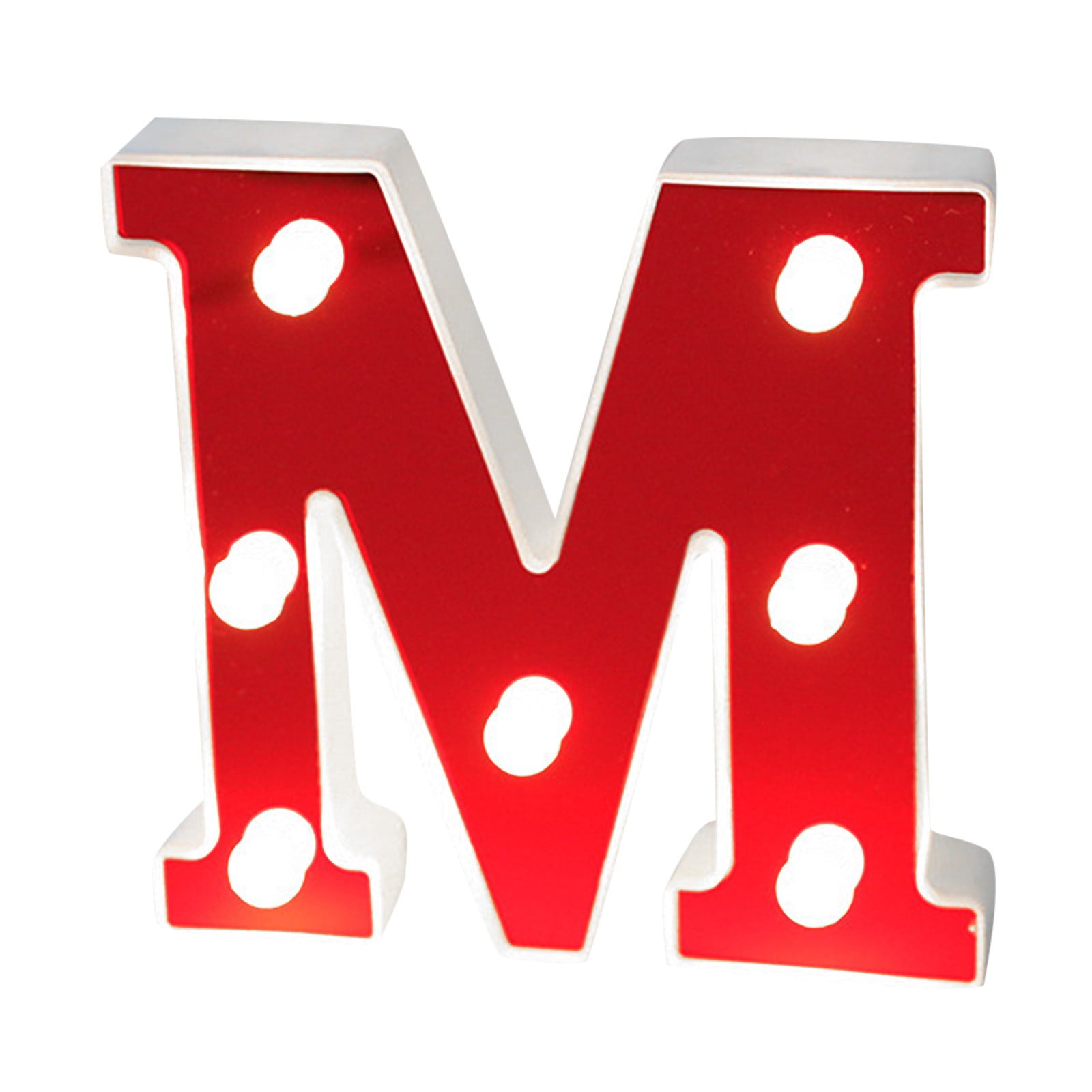 LED Marquee Letter Lights, Light Up Red Letters Glitter Alphabet Letter ...