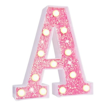Magik LED Alphabet Letter (A) Light up, Battery Operated Decoration for ...