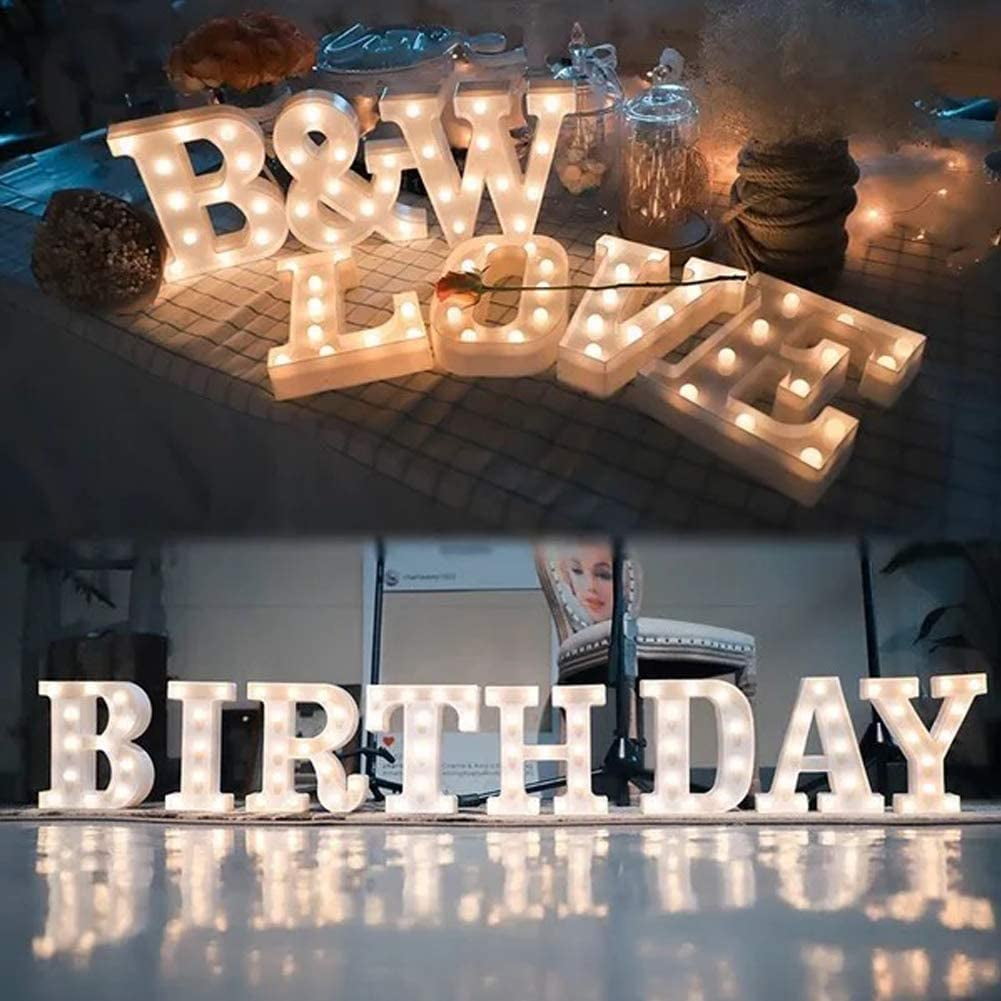 LED Marquee Letter Lights Sign, Light Up Alphabet Letter for Home Party ...