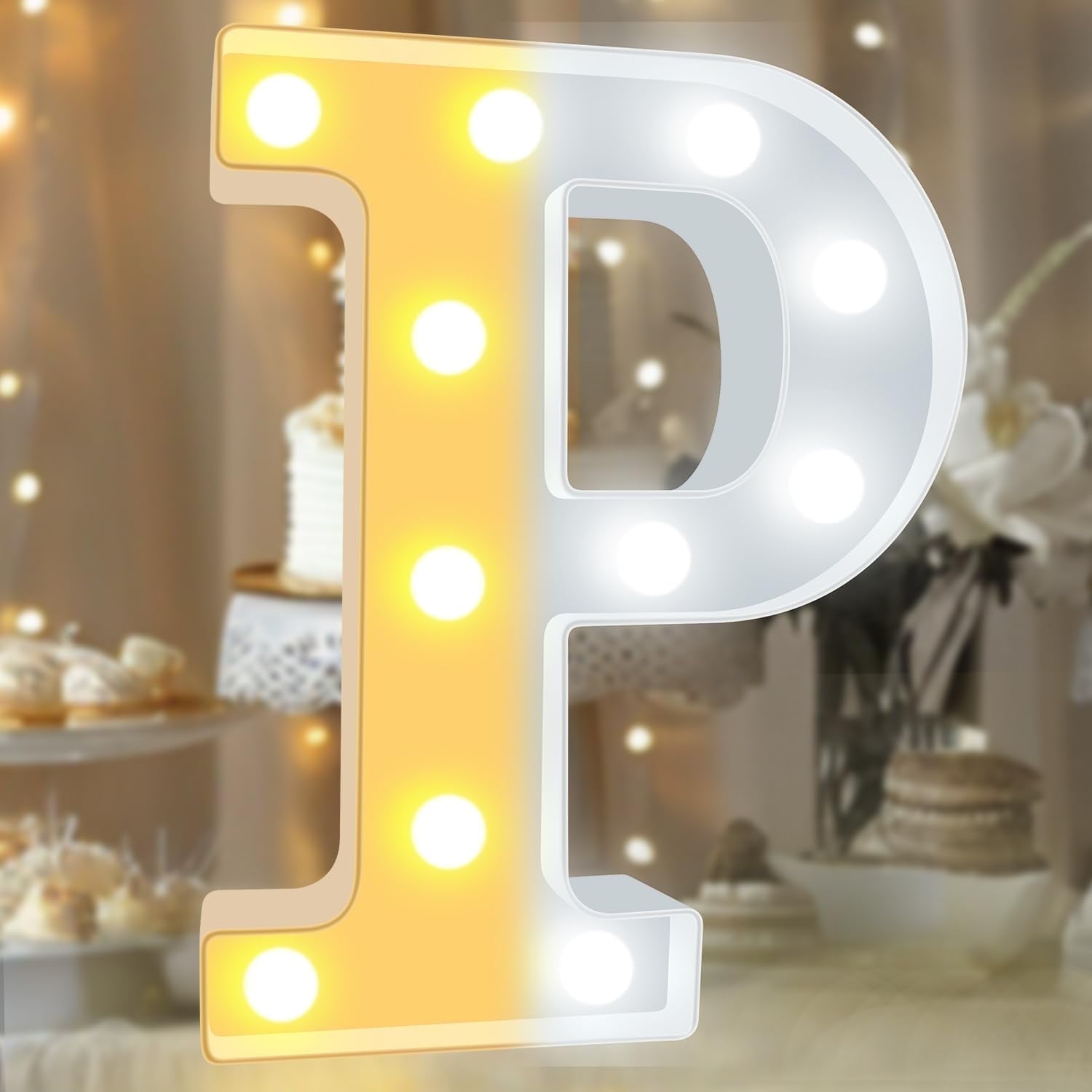 LED Marquee Letter Lights Sign,Warm White and Cool White, Light up ...