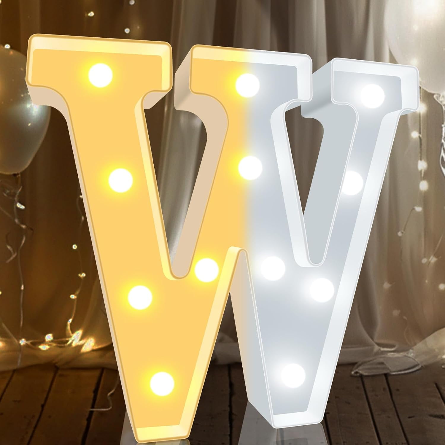 LED Marquee Letter Lights, Warm White and Cool White Decorative Lighted ...