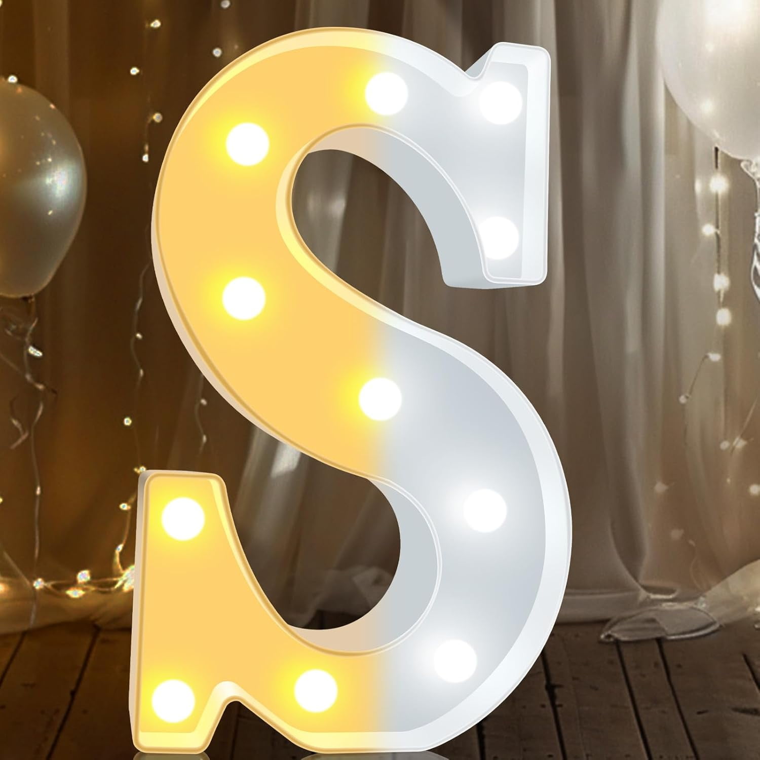 LED Marquee Letter Lights, Warm White and Cool White Decorative Lighted Letters, Light Up ...