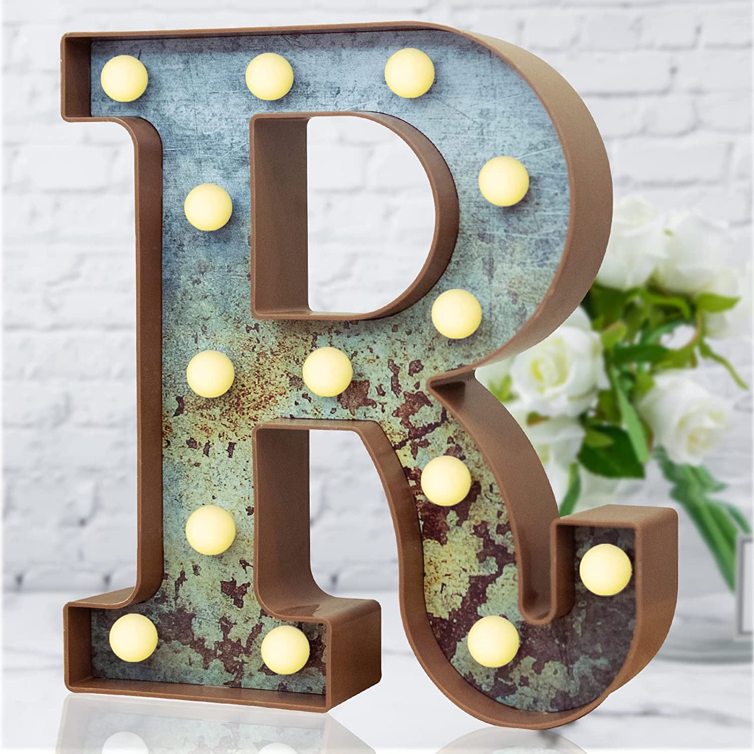 LED Marquee Light Up Letters Industrial Vintage Style Lighted Letters ...