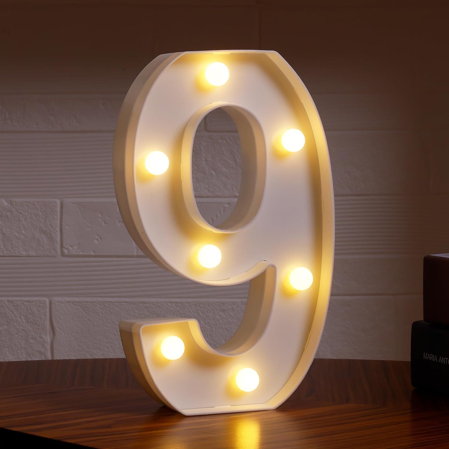 LED Marquee Numbers, 0-9 Led Light Up Numbers for Party, Small Light Up ...