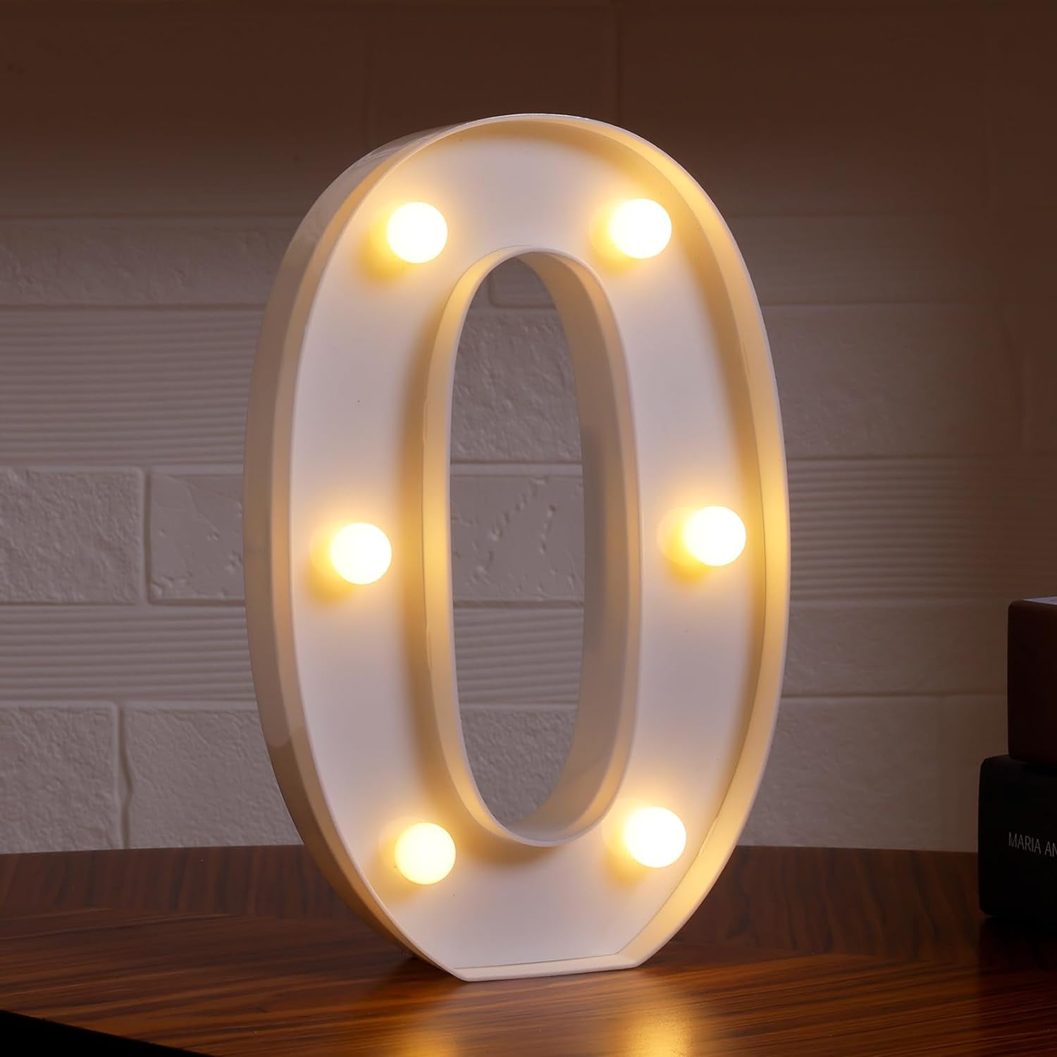 LED Marquee Numbers, Number 0 Light Up Numbers for Party, Small Light ...