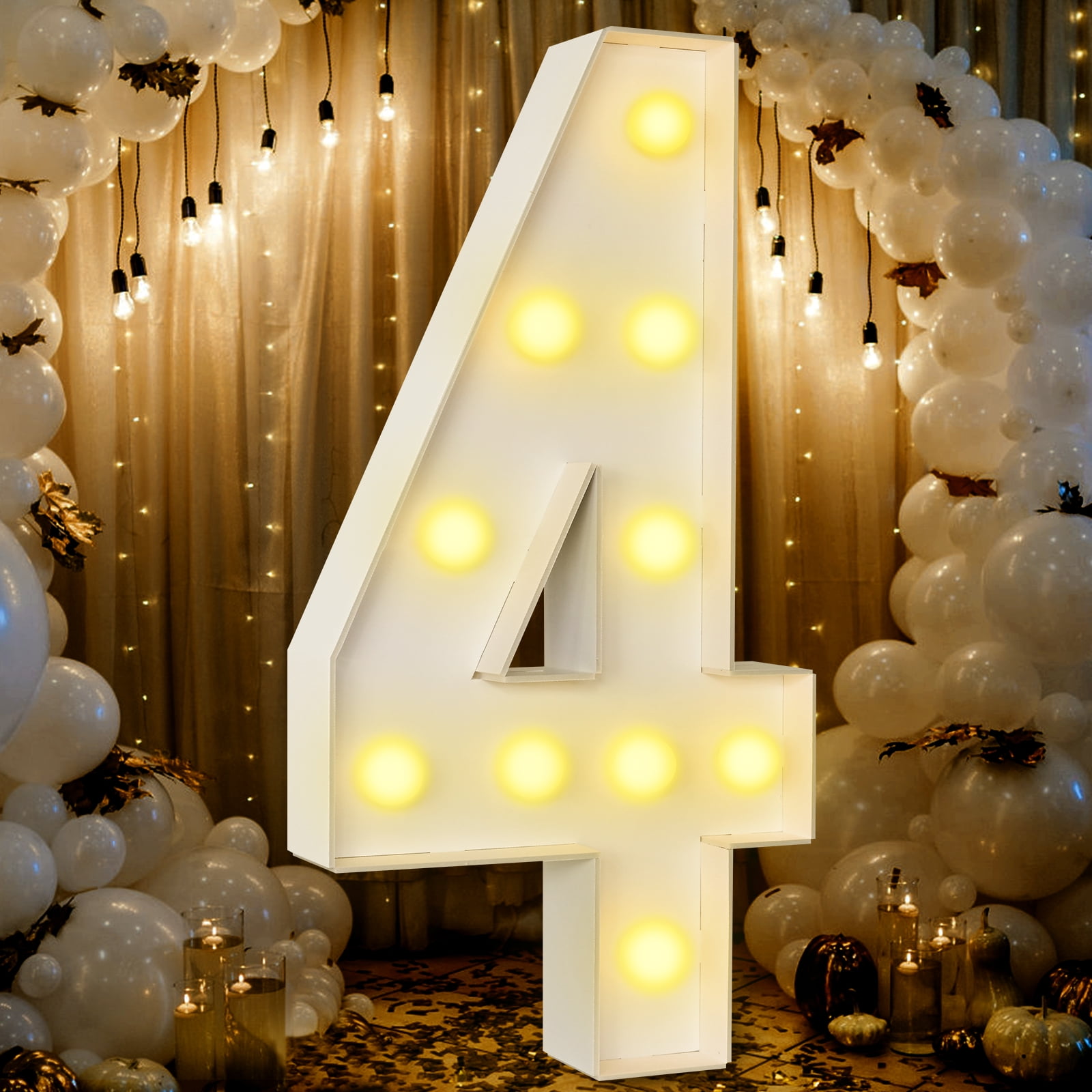 Gingprous 3ft LED Marquee Sign Light Up Letters,Alphabet Light Up ...