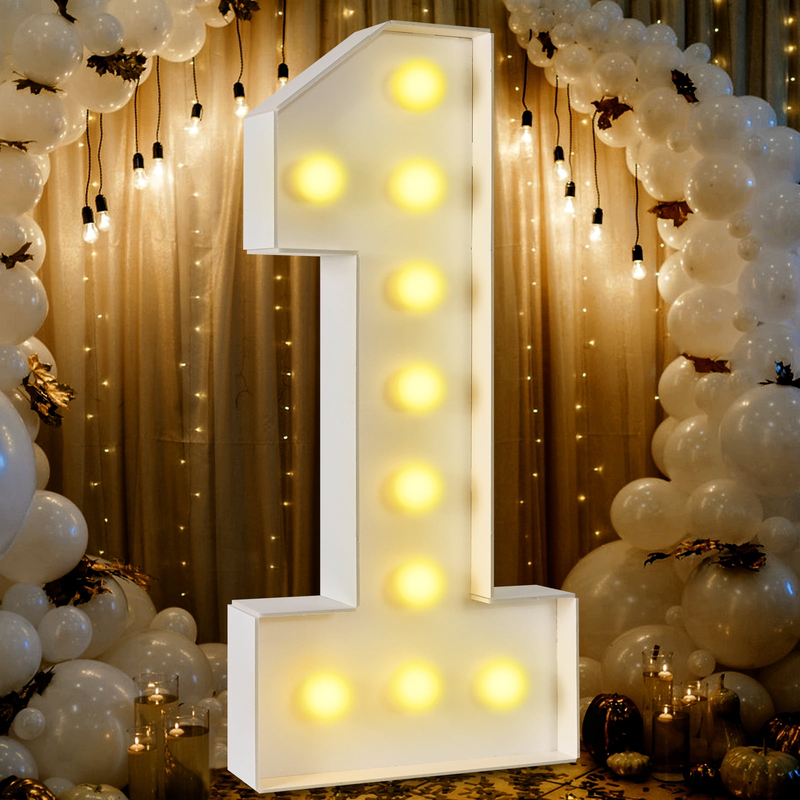 Gingprous 3ft LED Marquee Sign Light Up Letters,Alphabet Light Up ...