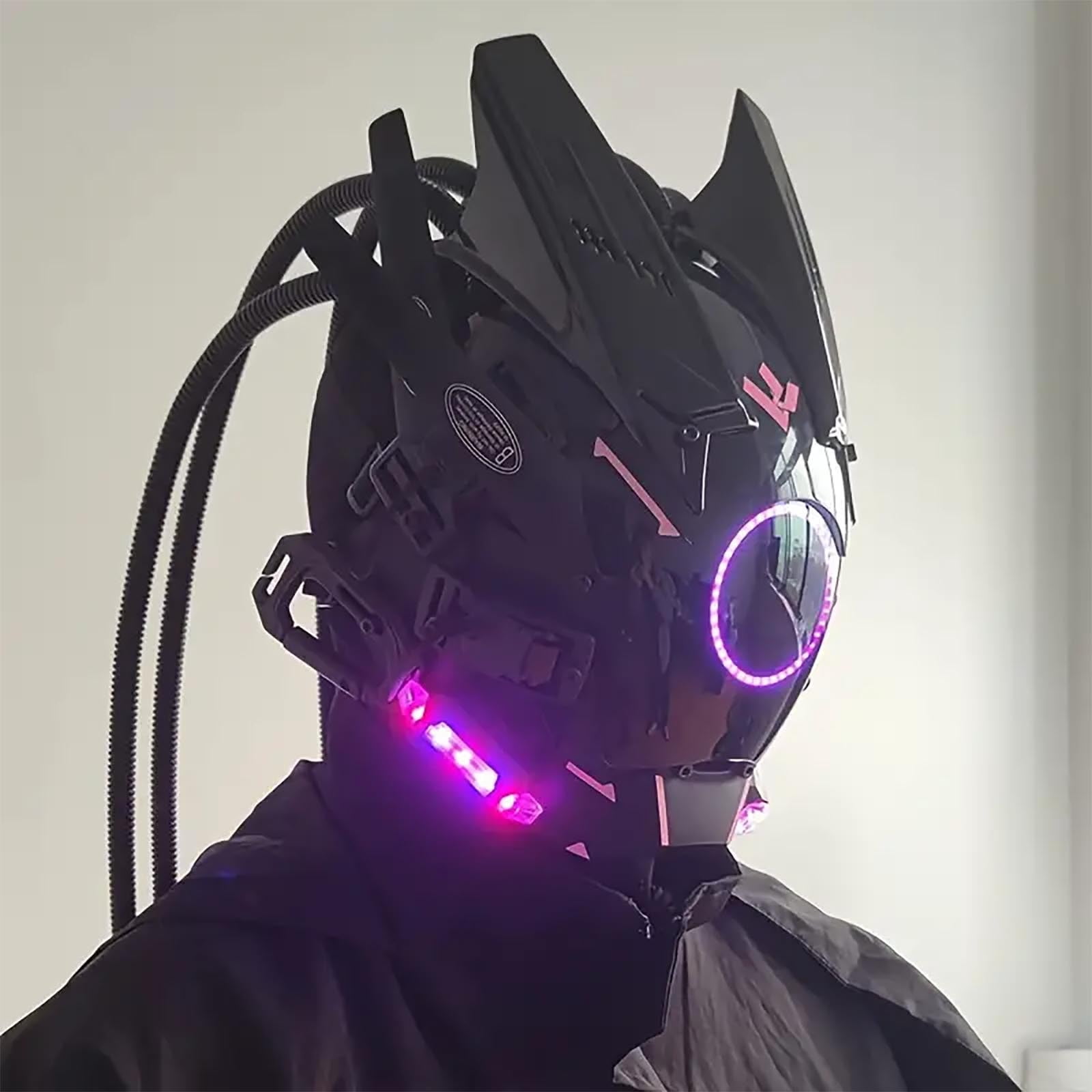 LED Mask Lights, Festival Headwear, Glowing Wing Design, Wireless ...