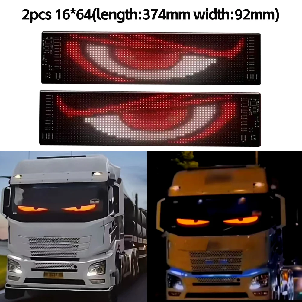 LED Matrix Pixel Panel Display Screen Flexible RGB Car Pattern Graffiti ...