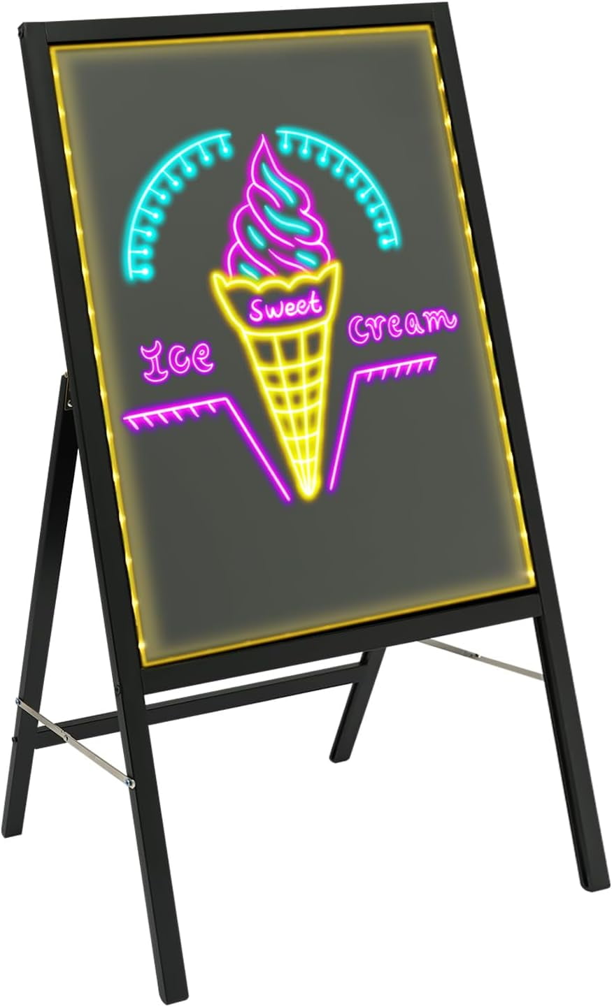 LED Message Writing Board, Electric&Battery Dual Power Types Standing ...