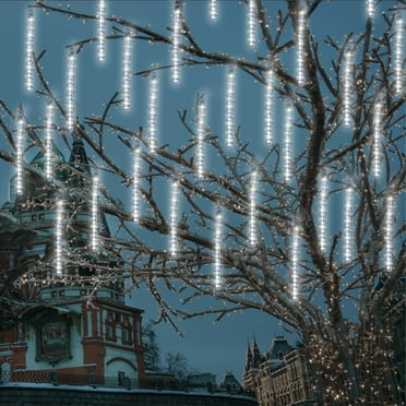 Upgraded 50cm 10 Tubes 540 LED Meteor Shower Rain Lights, Drop/Icicle ...